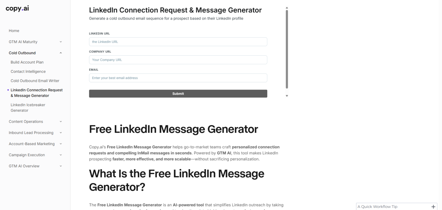 7 Free Best LinkedIn Message Generators in 2025 - ProfitOutreach
